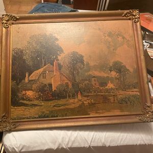 Art | Vintage Rudolf Weber Sunshine And Shadows Picture | Poshmark